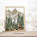 Affiche Animaux de la Foret | Illustration Renard Ours – ABCreationParis